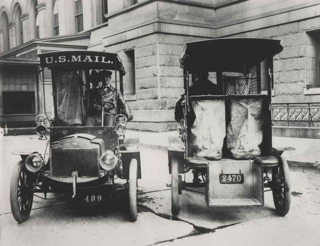 Delivering Mail, The Old Fashioned Way- 100-year-old photos of The U.S ...