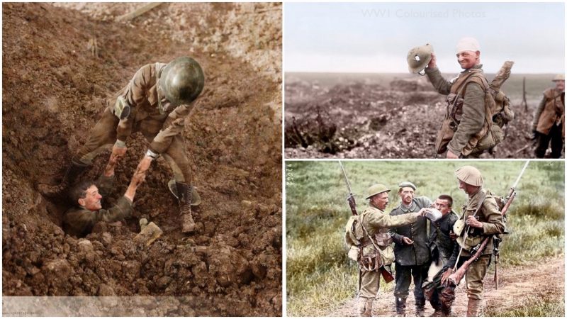 25 beautiful, sad & thought provoking colourised images of WWI