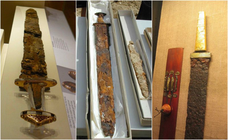 Surviving examples of a Roman "Spatha" used in war and gladiatorial fights