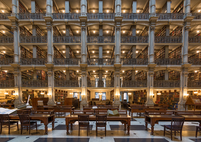 The 19th-century Peabody Library is one of the most gorgeous libraries ...