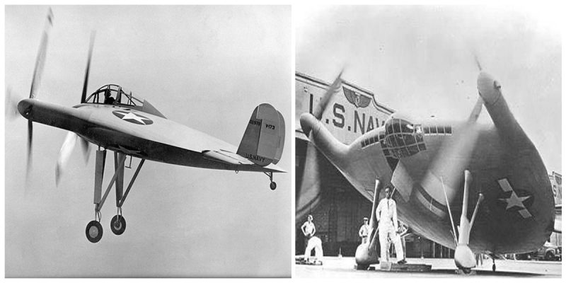 The Vought V-173 or the “Flying Pancake” was an experimental aircraft ...