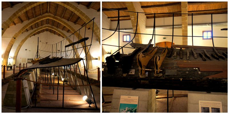 The remains of the earliest warship known from archeological evidence ...