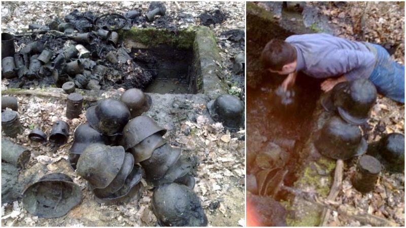 Battlefield relics dug up: Huge find of WWI helmets - The Vintage News