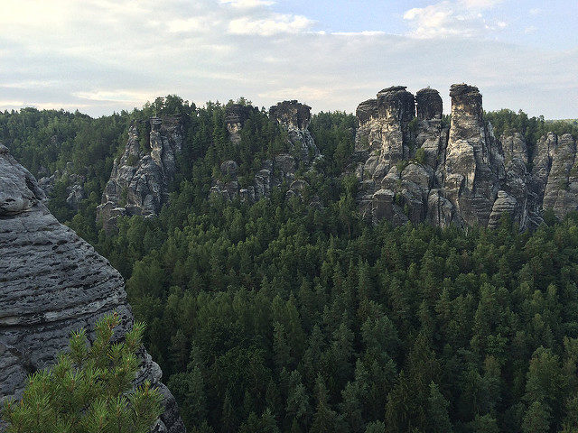 The Bastei rocks in Germany are a fascinating geological formation ...