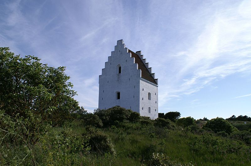 The Sand-Covered Church in Skagen: A 14th-century church, half covered ...