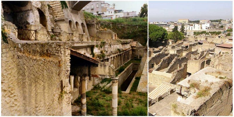 Herculaneum was an ancient Roman town destroyed by a volcanic eruption ...