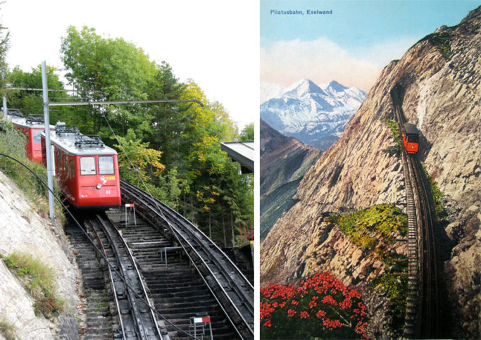 The Pilatus railway: The steepest rack railway in the world