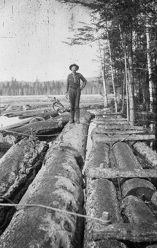 The mighty log rafts of the old new world – tough work – tough men ...