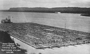 The mighty log rafts of the old new world – tough work – tough men ...