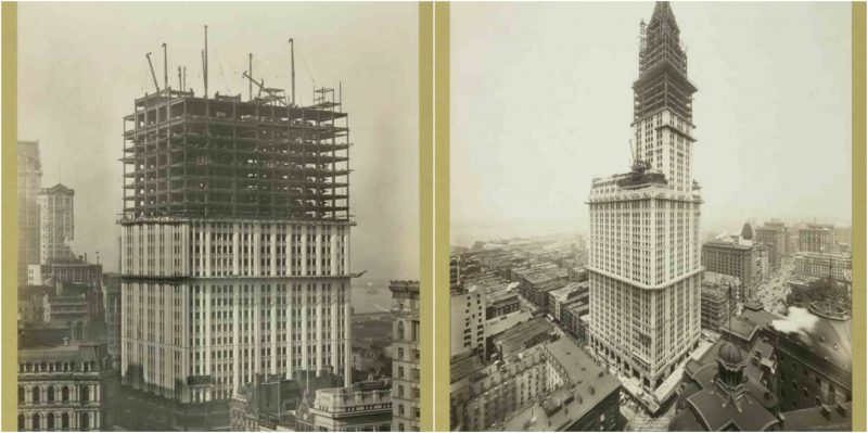 A photographic journey of the construction of the Woolworth Building ...