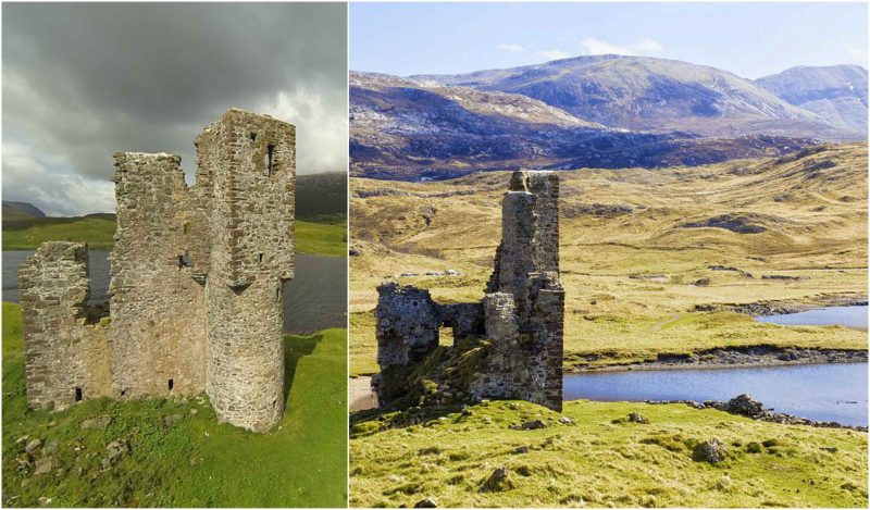 Ardvreck Castle in Scotland: the remains of a glorious past