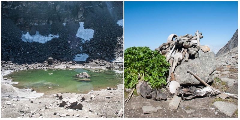 Roopkund is a lake in India famous for the mysterious ancient skeletons ...