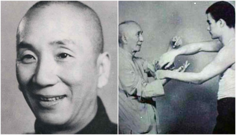 Footage shows the Grandmaster Ip Man (Yip Man) displaying Chum Kiu, Sil ...