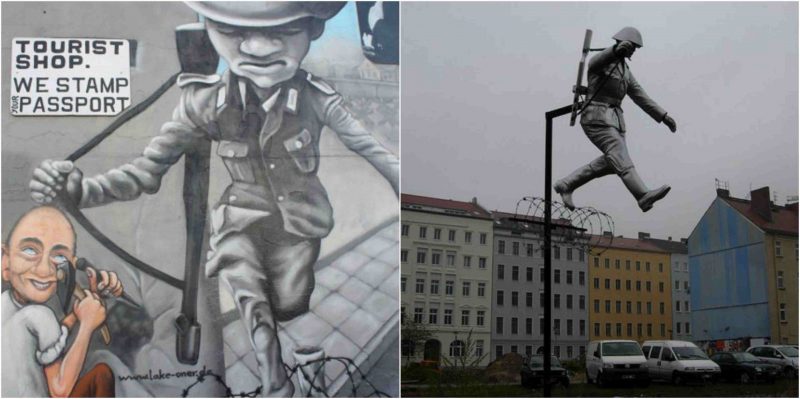 In 1961, East German soldier Conrad Schumann jumped over the barbed ...