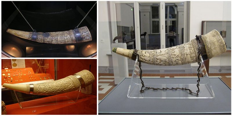 Oliphants: Ivory instruments made from elephants' tusks used by ...
