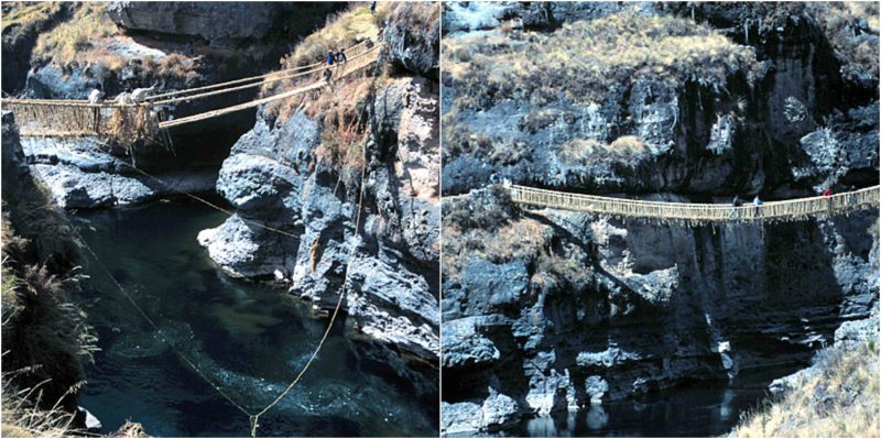 Q’iswa Chaka: The last remaining Inca rope bridge in Peru is rebuilt ...