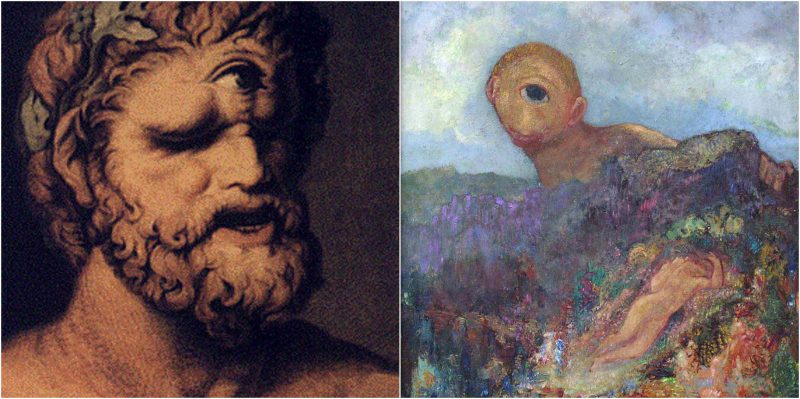 Possible origins of the legend of the Cyclops, a race of one-eyed giants