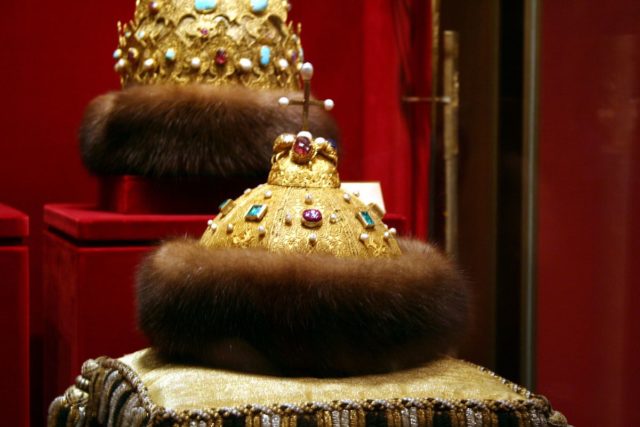 Monomakh's Cap is the oldest of the Russian crowns, first used in a ...