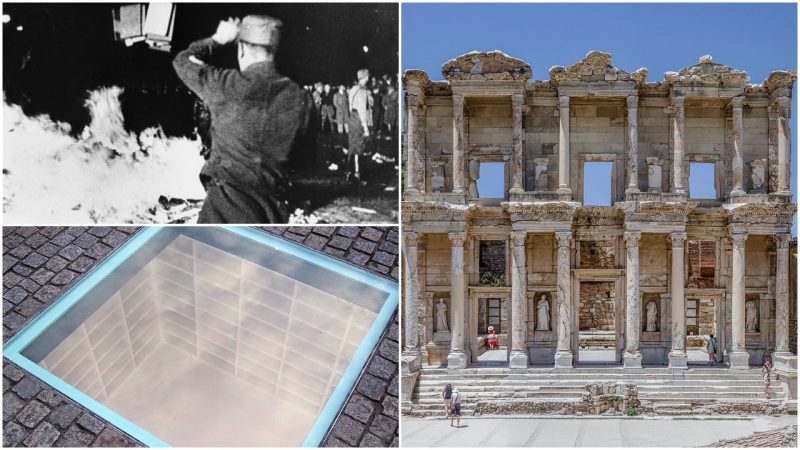 Great libraries from the past wiped away in hazardous historical events ...