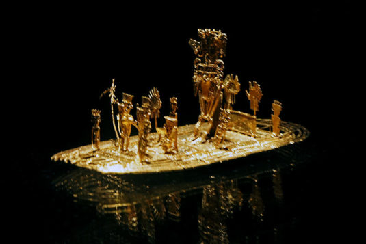 The Muisca Raft: A golden statue discovered in a cave near Bogota may ...