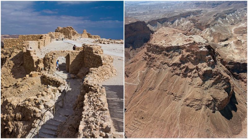 The fort of Masada: One of the most popular tourist attractions of ...