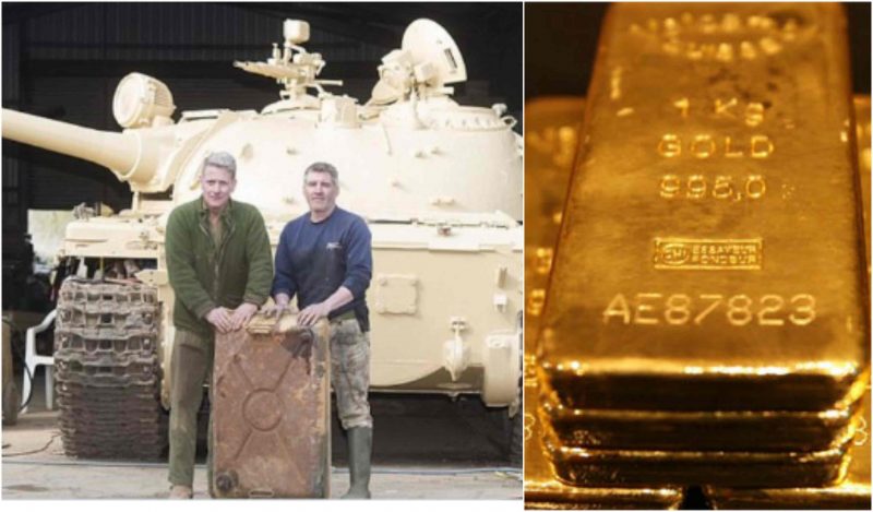 Man finds gold bars worth £2 million hidden in an old tank