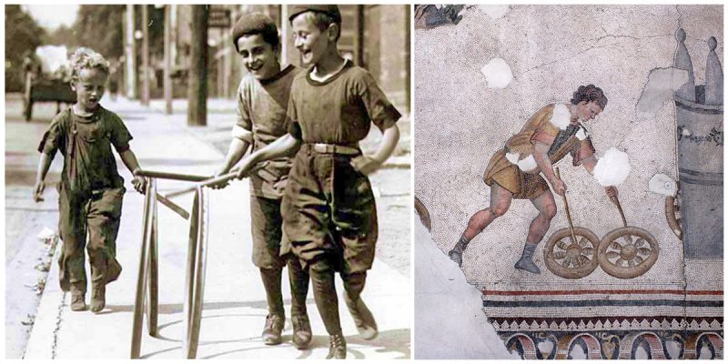 Hoop Rolling: a popular game which dates back to the 5th century BC ...