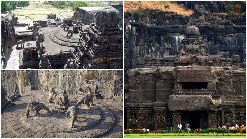 The Ancient Kailasa Temple in Maharashtra, India: A mountain made into ...