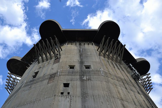 Flak towers: Hitler ordered bomb-proof concrete buildings with 11-foot ...