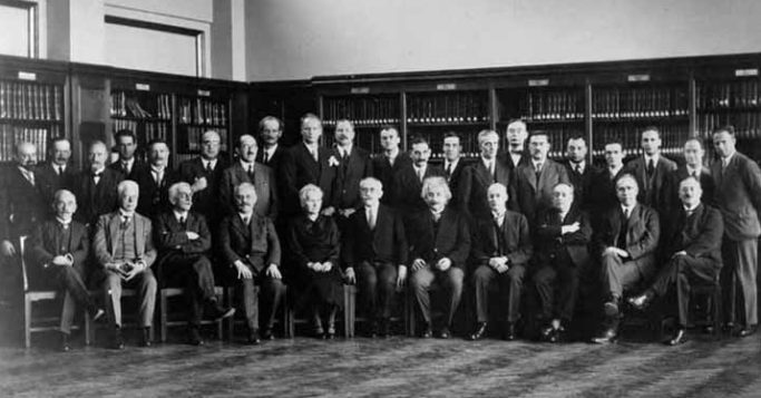 The group photo of the Solvay Conference in 1927 is likely "the most ...