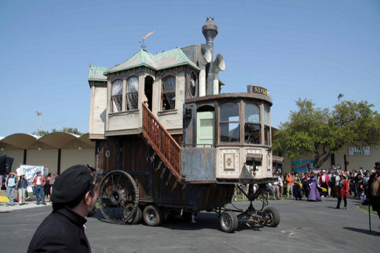 Steampunk triumphs in the Neverwas Haul, a Victorian house on wheels ...