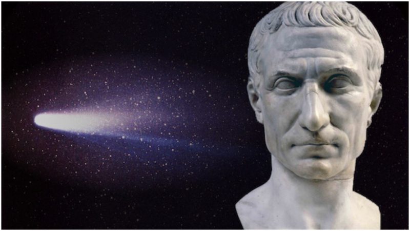 A comet appearing after assassination of Julius Caesar made Romans ...