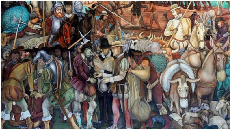 The 16th century "Black Legend" propaganda demonizing Spain was helpful ...