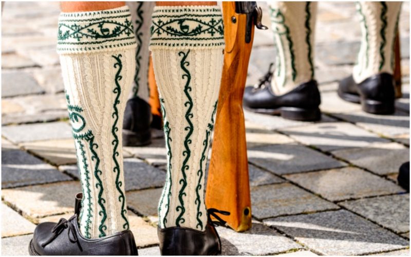 In fifth-century Europe, socks were usually worn by "holy" people to ...