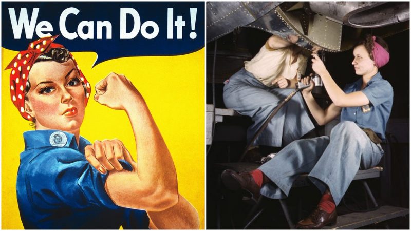The buff WWII-era feminist icon Rosie the Riveter was actually a tiny ...