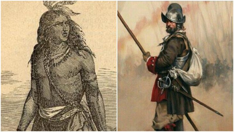 Conquistadors chopped off his hands, so this Native Chilean fastened ...