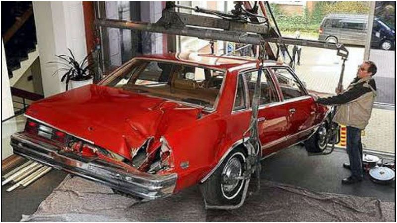 The Car That Got Smashed by a Meteorite - It Went Right Through the ...