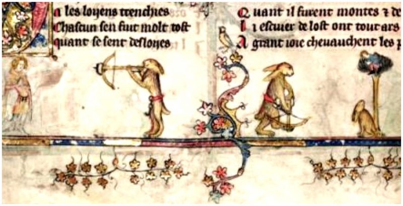Medieval Rabbits were Depicted as Frighteningly Crazed Beasts