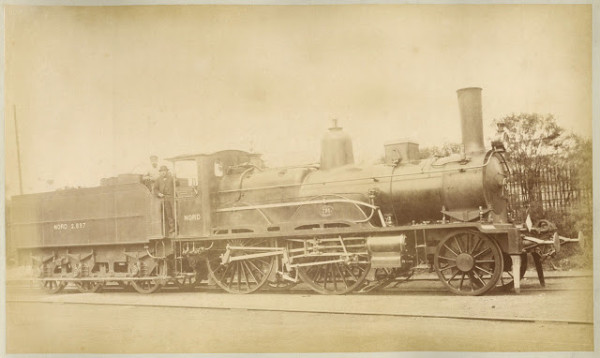 Vintage photos of French northern railway locomotives from the 1880s ...