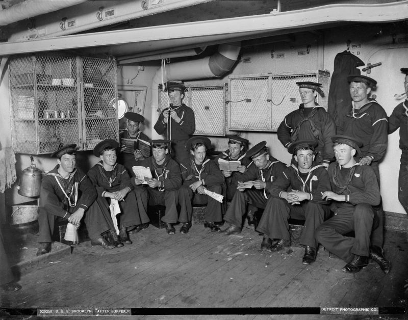 The everyday lives of Victorian era sailors aboard the the USS Brooklyn ...