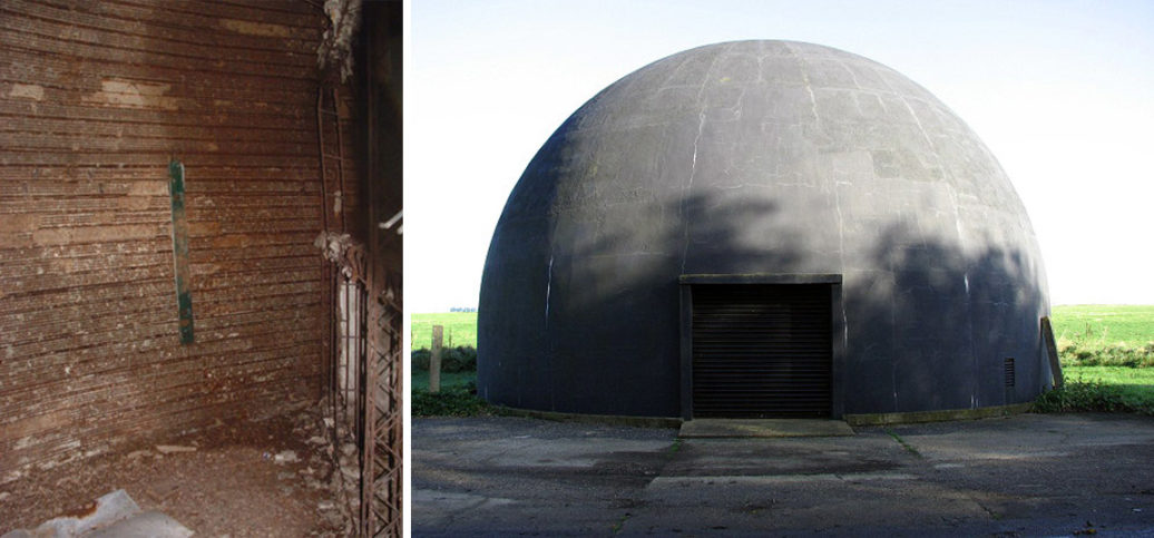 Moving images projected inside these Domes taught trainees how to shoot ...