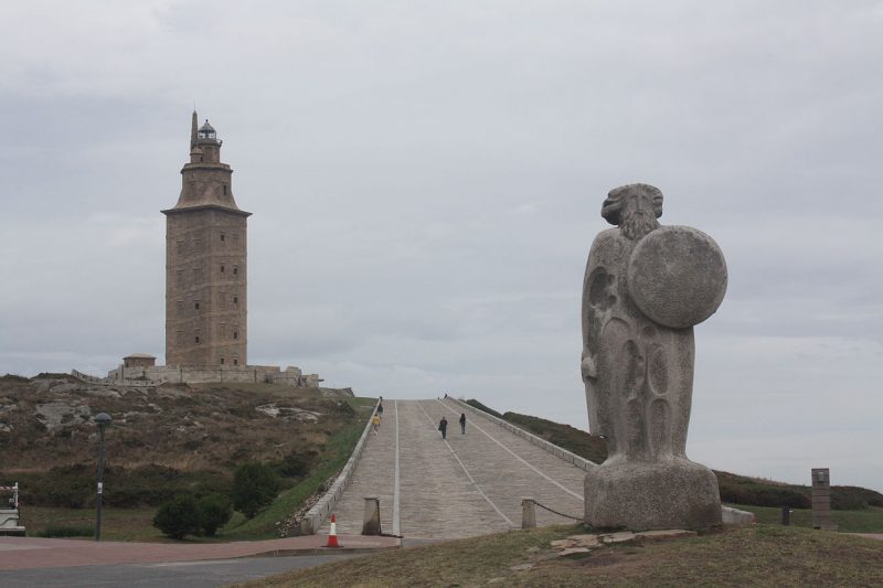 The Tower of Hercules in Corunna, Spain is the oldest Roman lighthouse ...
