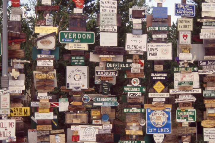 The Signpost Forest: A massive, one-of-a-kind collection of relocated ...