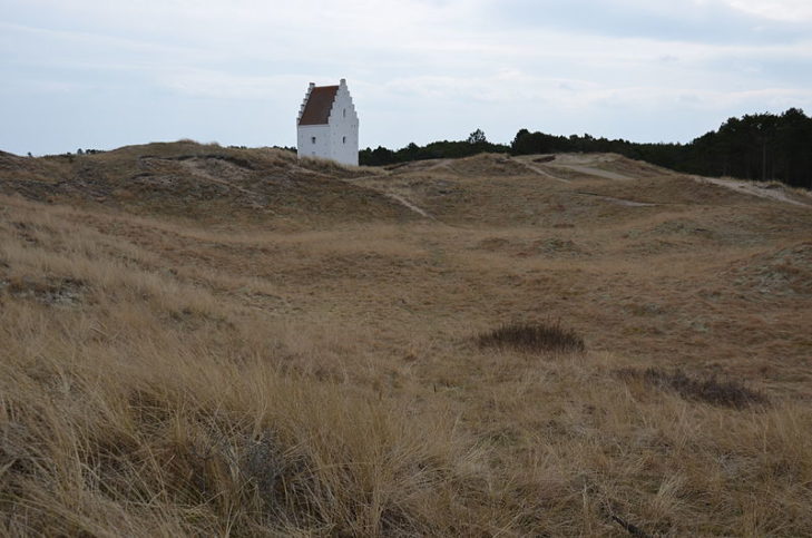The Sand-Covered Church in Skagen is a 14th-century church, half ...