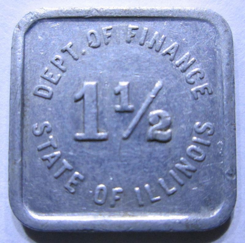 Sales tax tokens - during the Great Depression, people used small ...