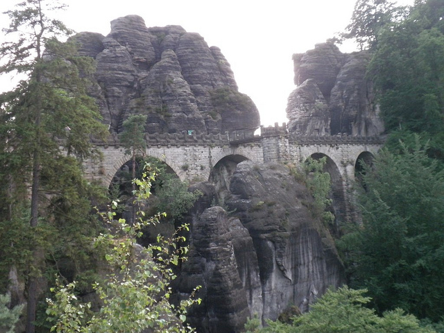 The Bastei rocks in Germany are a fascinating geological formation ...