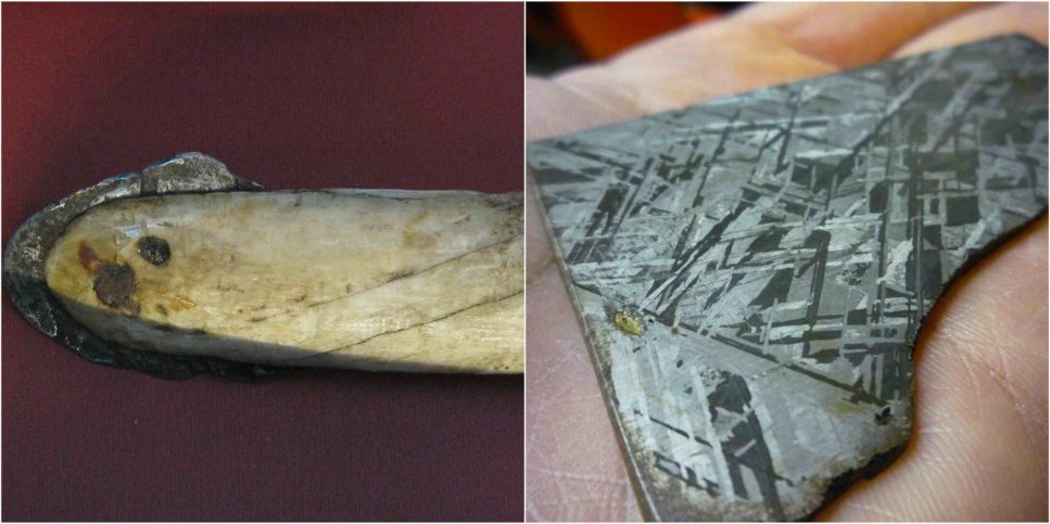 People made iron weapons before the Iron Age, using pieces of meteoric ...