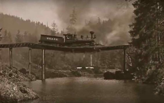 The train scene from Buster Keaton's "The General" is the most ...