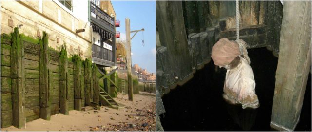 The Execution dock in London was used for more than 400 years to ...