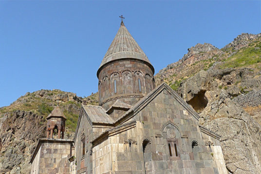 Geghard Monastery is a medieval monastery in Armenia named after the ...